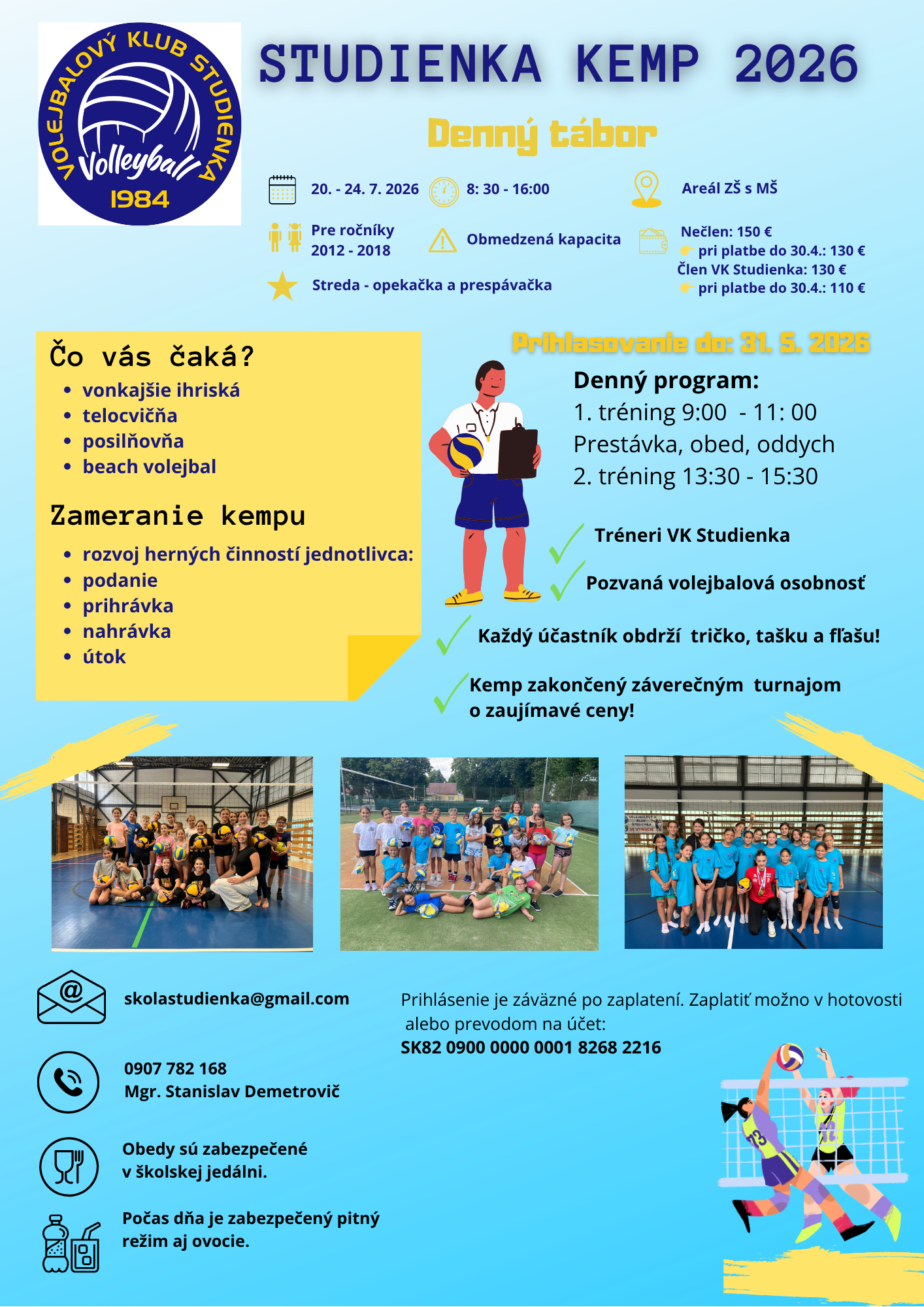 Studienka kemp 2026 | Slovak Volley